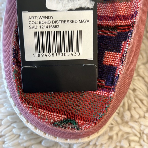 Hey Dude | Shoes | Hey Dude Wendy Boho Distressed Maya Pink Womens Size ...